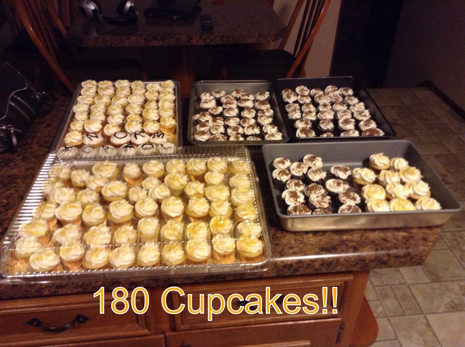 2 Girls Just Cupcakin' Along: Molly- 180 Mini Cupcakes for 50th ...